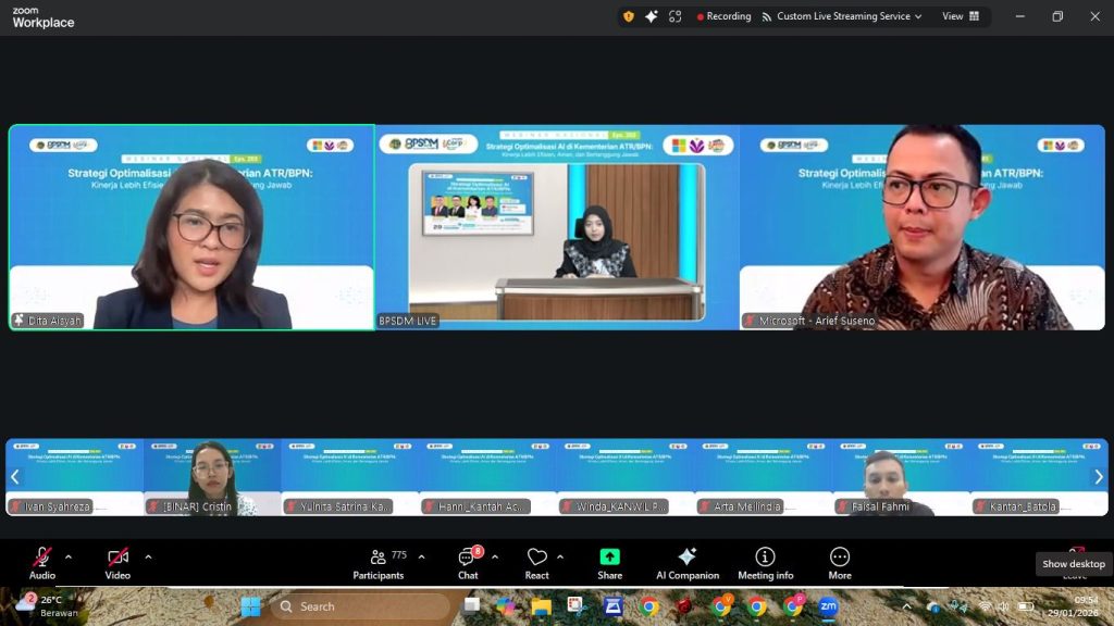 Tunjang Pengelolaan Data Pertanahan dan Tata Ruang, Wamen Ossy Paparkan ...